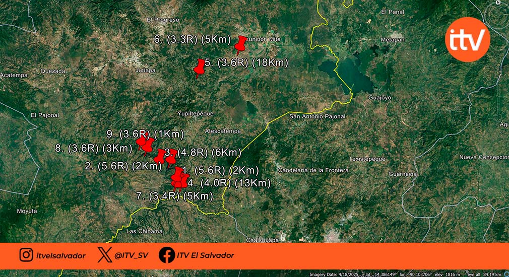 MARN reporta más de 300 réplicas tras sismo de magnitud 5.9 ...